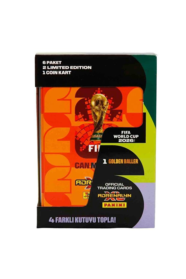 Panini Fifa World Cup 2026 Adrenalyn XL Trading Card Metal Box Orange ...