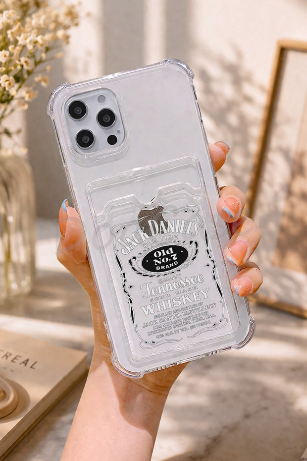 DoaCase iPhone 16 Pro Max Uyumlu Kartlıklı Şeffaf Kılıf Köşe ve Kamera ...