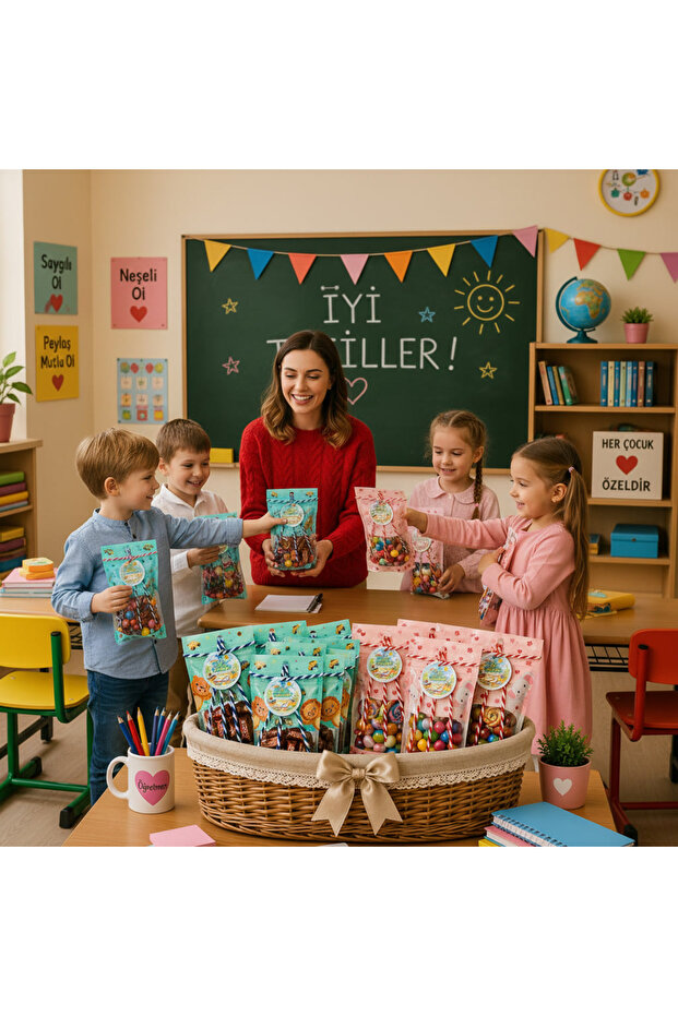 İnci Fix Doypack Set İYİ TATİLLER 20 Adet Karışık Renk Şeker Çikolata ...
