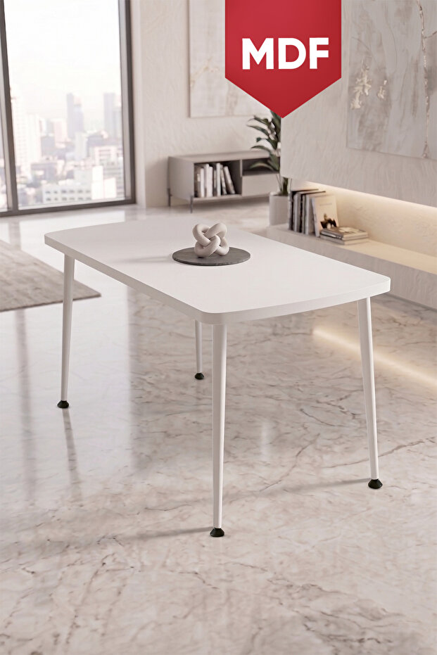 Canisa Runes Serisi MDF Sabit 80x130 Beyaz Mutfak Masası - Fiyatı ...