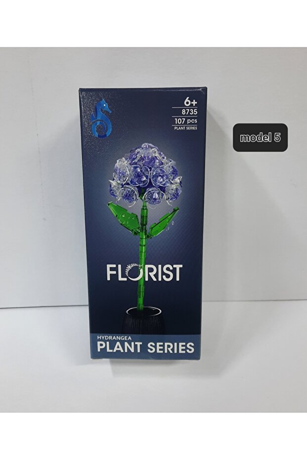 ydn Dekoratif Mini Lego Çiçek Yapım Seti, 107 Parça Ortanca Flowers ...