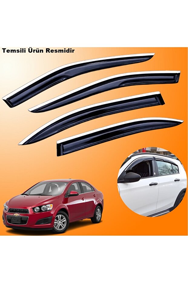 midline Chevrolet Aveo Sedan Krom Cam Rüzgarlığı ABS Nikelajlı Mügen ...