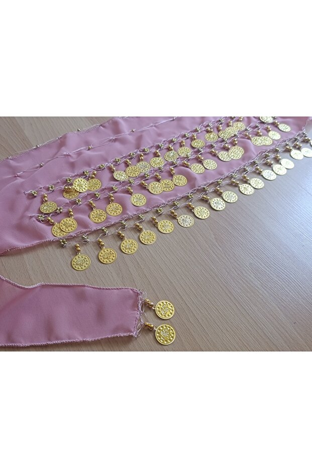 Esram Butik Pembe Şakira Kemeri, Gold Detaylı Oryantal Dansöz Kemeri ...