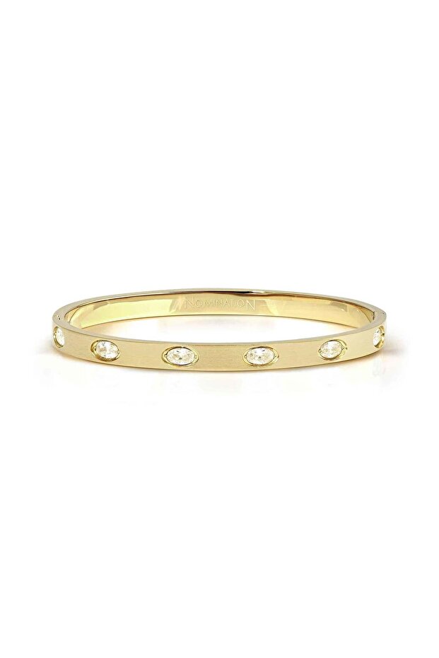NOMİNATİON Pretty Bangles ed. SATINSHINE Çelik Bileklik – 6 Oval Zirkon ...