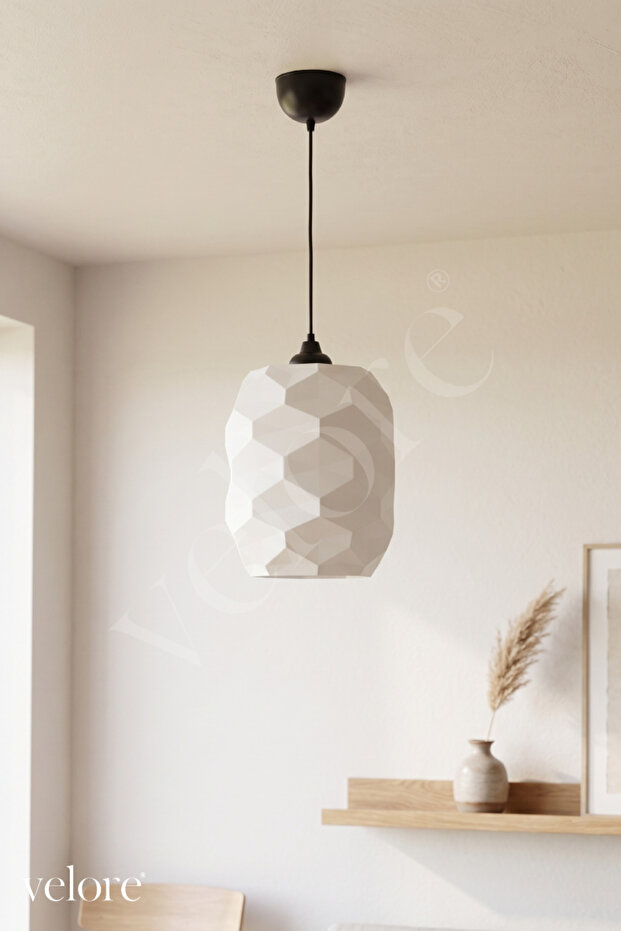 Velore Signature Geometrik Sarkıt Avize / Bioplastik Tekli Sarkıt Avize ...