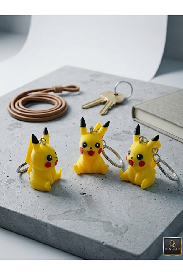 Burq Design Pokemon Pikachu Anahtarlık 4 Adet - Fiyatı, Yorumları