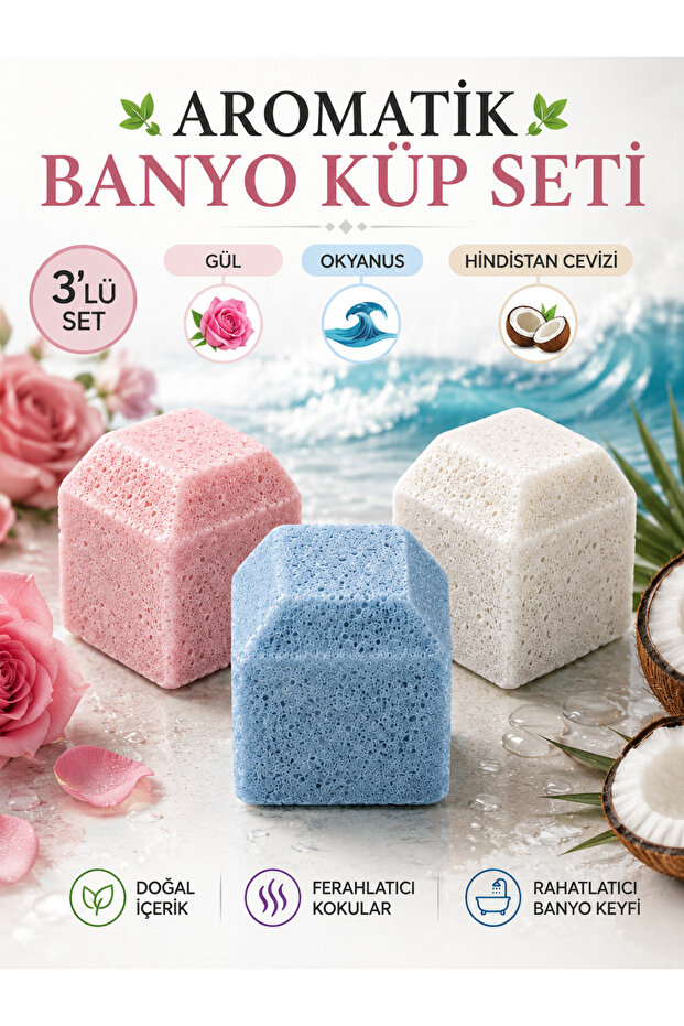 ASUORA Spa Duş Buhar Küpleri 3’lü Set – Aromaterapi Duş Keyfi, Doğal ...