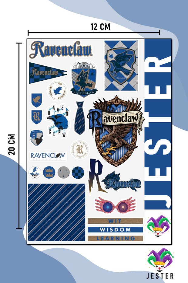 Jester Ravenclaw Harry Potter Sticker, Çıkartma, Günlük, Ajanda ...