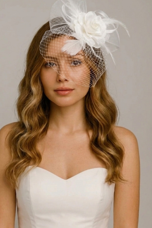 shop Beyaz Helenistik Nikah ve Düğün Seti - İncili Retro Saç Tokası ve ...