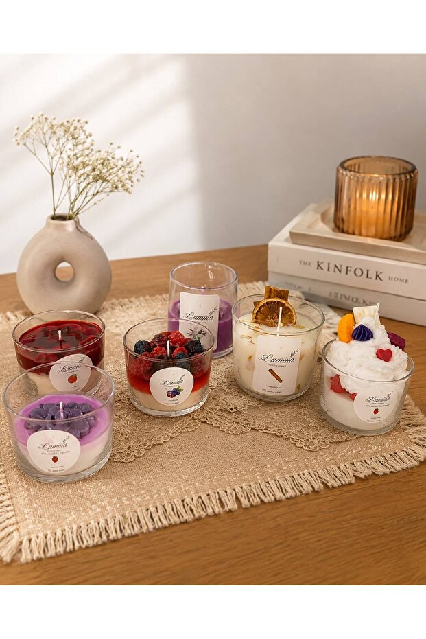 shop Lüks Lale Buketi Temalı Çok Fitilli El Yapımı Mum - Fiyatı, Yorumları