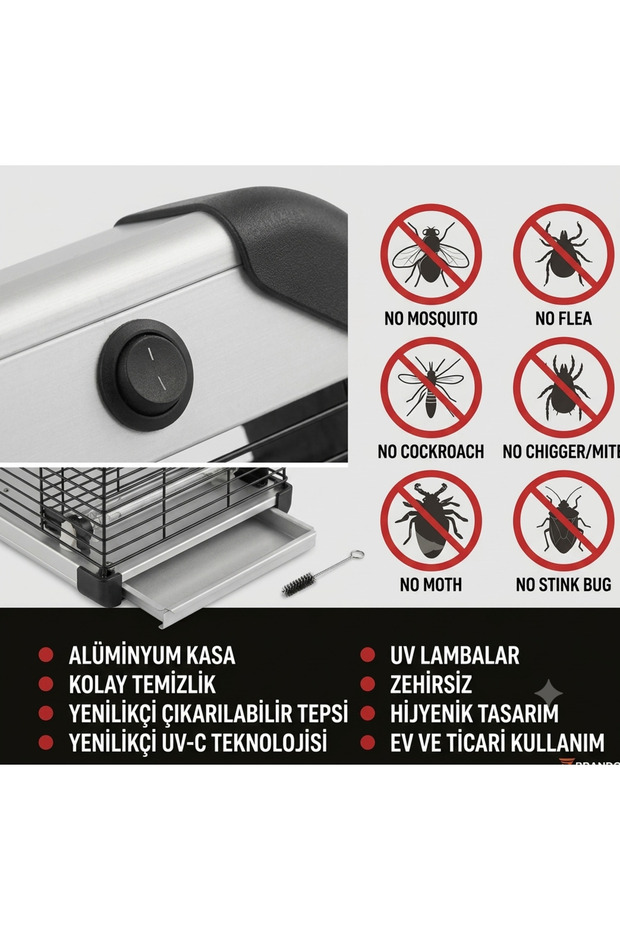 VIZZ CIZZ 2x20W Elektrikli Sinek Öldürücü Cihaz | UV Işıklı Sivrisinek ...