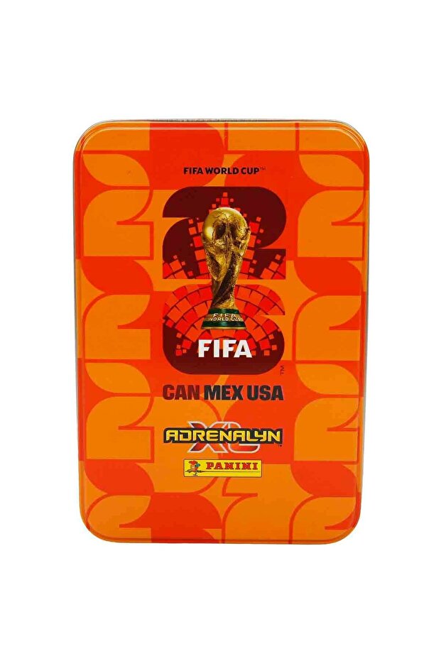 Panini Fifa World Cup 2026 Adrenalyn XL Trading Card Metal Box Orange ...