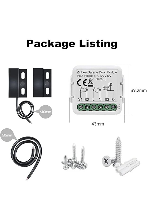 UanTii Zigbee Garage Door Opener Module Tuya Smart Garage Door ...
