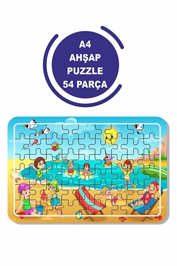LİPYOS Deniz Ve Tatil Çocuklar Için 54 Parça Ahşap Puzzle - Fiyatı ...