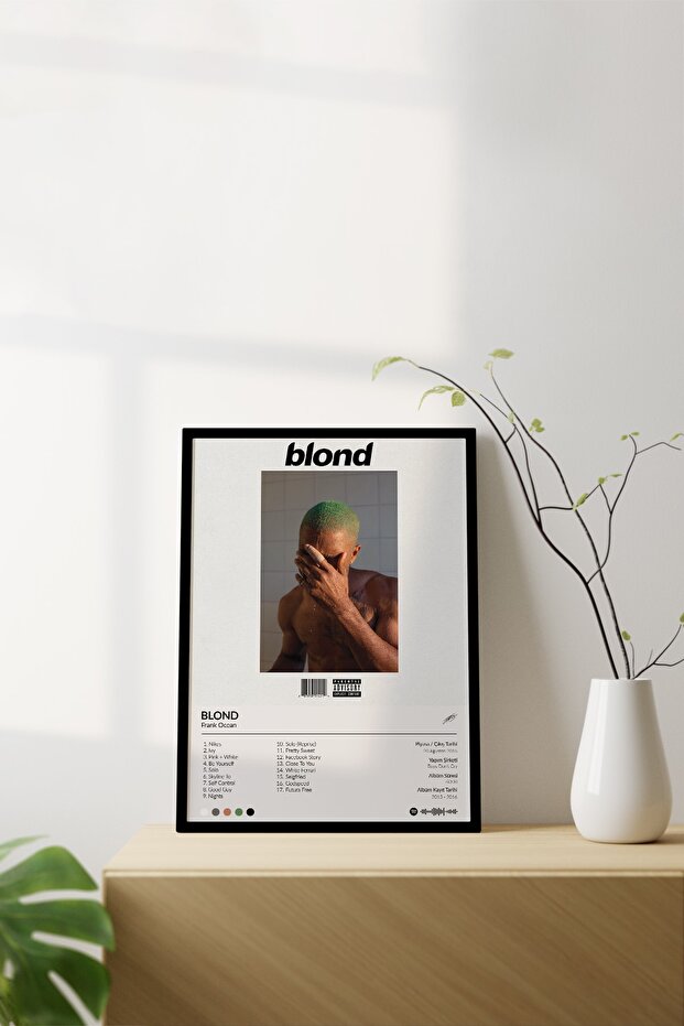 House Gorgeous Frank Ocean Blond Albüm Tasarımlı Spotify Poster Tablo ...