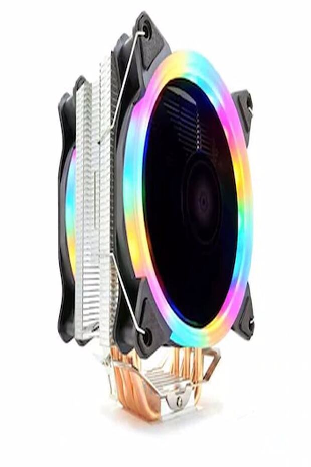 Snowman T6 Ultra 6 İşlemci Soğutucu Bakır Kanallı Rainbow Cooler Fan ...