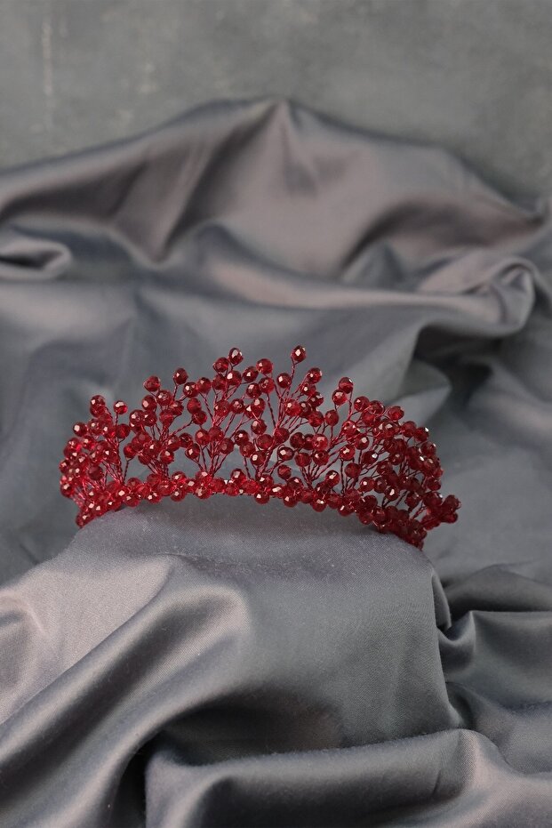 Hobigram En Özel Gelinler Için Kristal Boncuklu Aren Gelin Kına Tacı ...