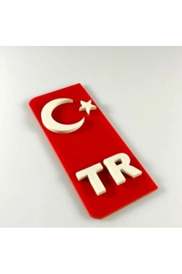 Genel Markalar Tr Plaka Stıcker Kabartmalı 2'li - Türkiye Plaka Stıcker ...