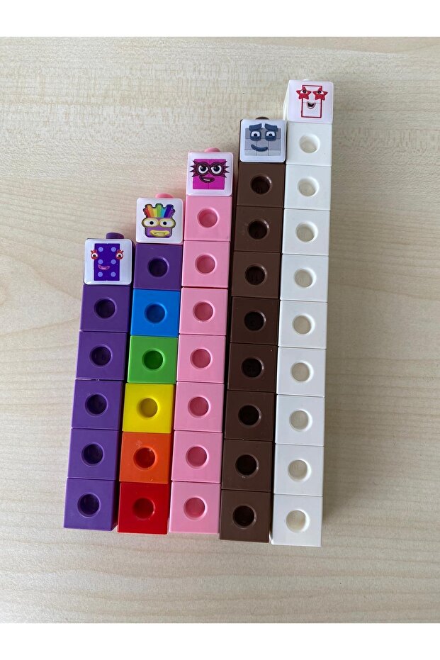 ZK Toys Numberblocks 6-7-8-9-10 Lego Küp Number Blocks 6-7-8-9-10 ...