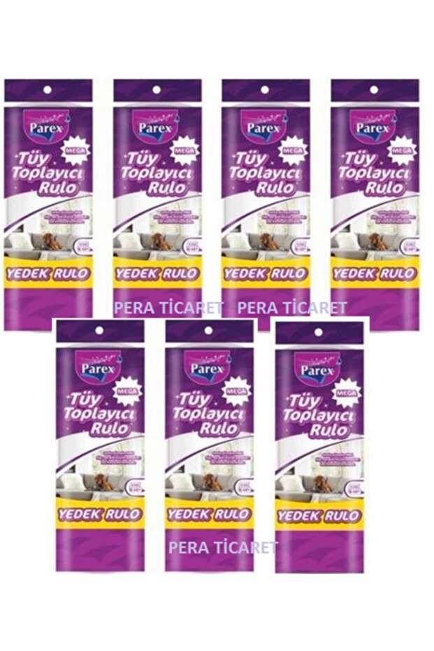 Parex 7 Pieces Mega Feather Collector 60 Pack Spare Rolls- Trendyol