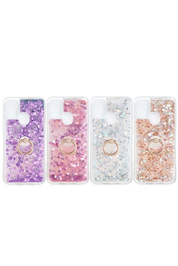 MECFC Iphone 13 Simli Pullu Sulu Yüzüklü Standlı Silikon Milce Kapak ...