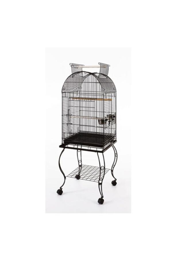 Genel Markalar Sehpalı Papağan Kafesi Dövme Demir (51x51x152) FERRG ...