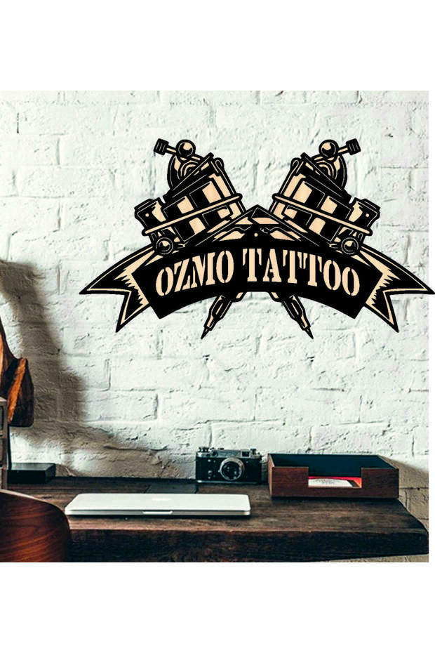 hediyelikevi Kişiye Özel Dövmeci Tattoo Temalı Ahşap Duvar Tablo .isim ...