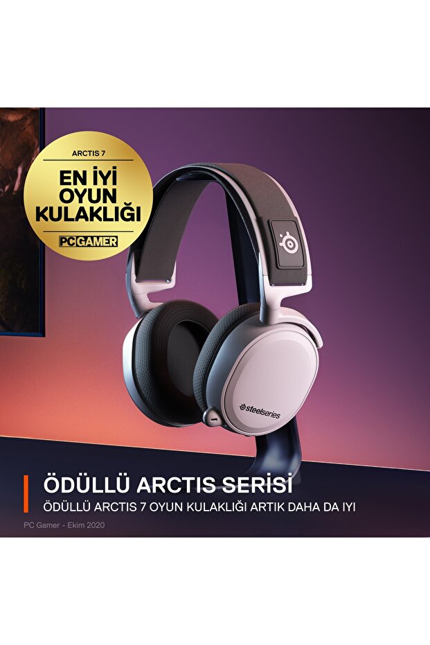 SteelSeries Arctis 7 Plus Beyaz Multi-platform Wireless Kablosuz 7.1 ...