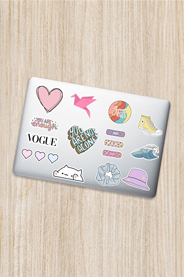 Quart Aksesuar Love Temalı Girl Laptop Notebook Tablet Telefon Sticker ...