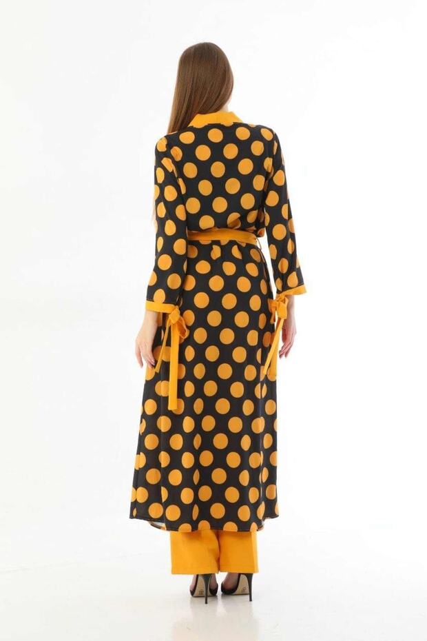 Alta Moda Women's Mustard Yellow Kemono Jessica Fabric and Trousers ...