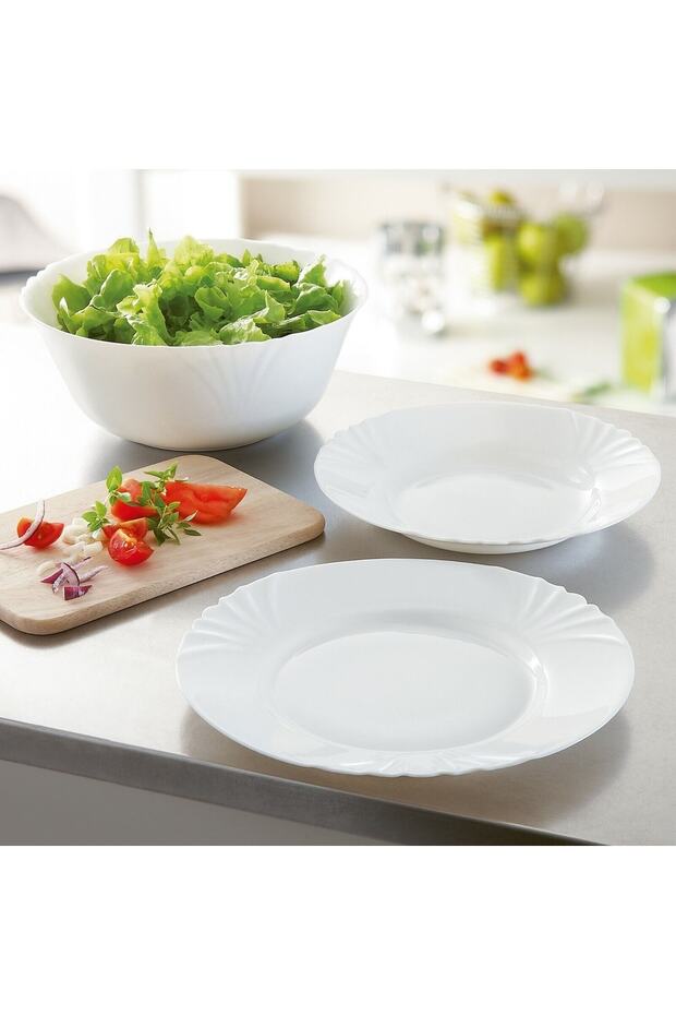 Luminarc Arcopal Cadix Beyaz 18 Parça 6 Kişilik Yemek Takımı.çeyiz Seti ...