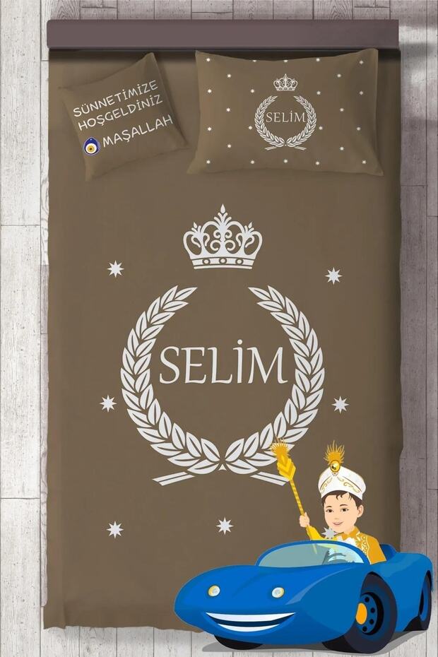 bebek_iklimi Isimli Sünnet Yatak Örtüsü - Yastık Kılıfı - Kırlent ...
