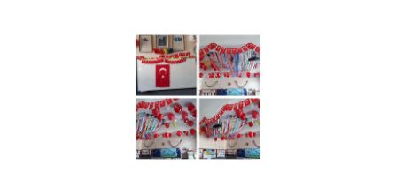 Parti Dolabı Türk Bayrağı Süslemesi 13 x 8 cm 40'lı Fiyatı - Trendyol