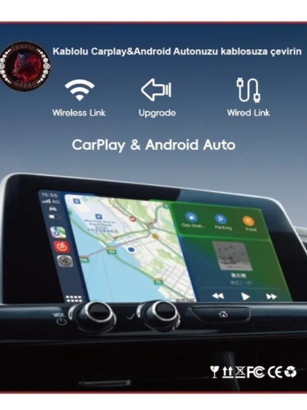Fenrir Garage Kablosuz Car Play Adaptörü Apple Ve Android Cihazlar Için ...