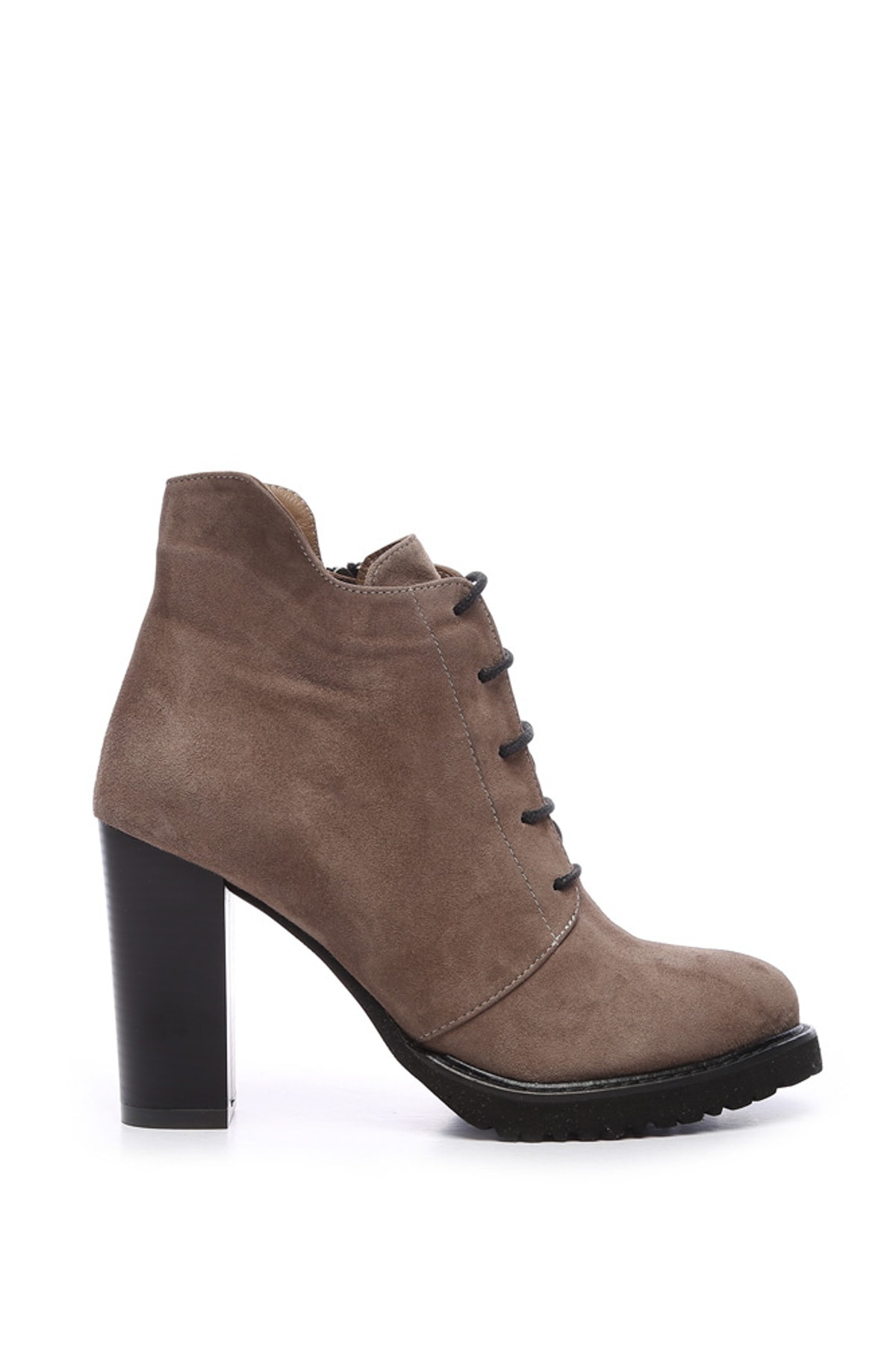 KEMAL TANCA Hakiki Deri Bej Kadın Klasik Bot
