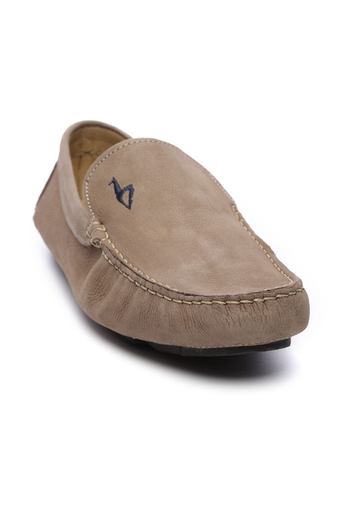 KEMAL TANCA Hakiki Deri Bej Erkek Casual Ayakkabı