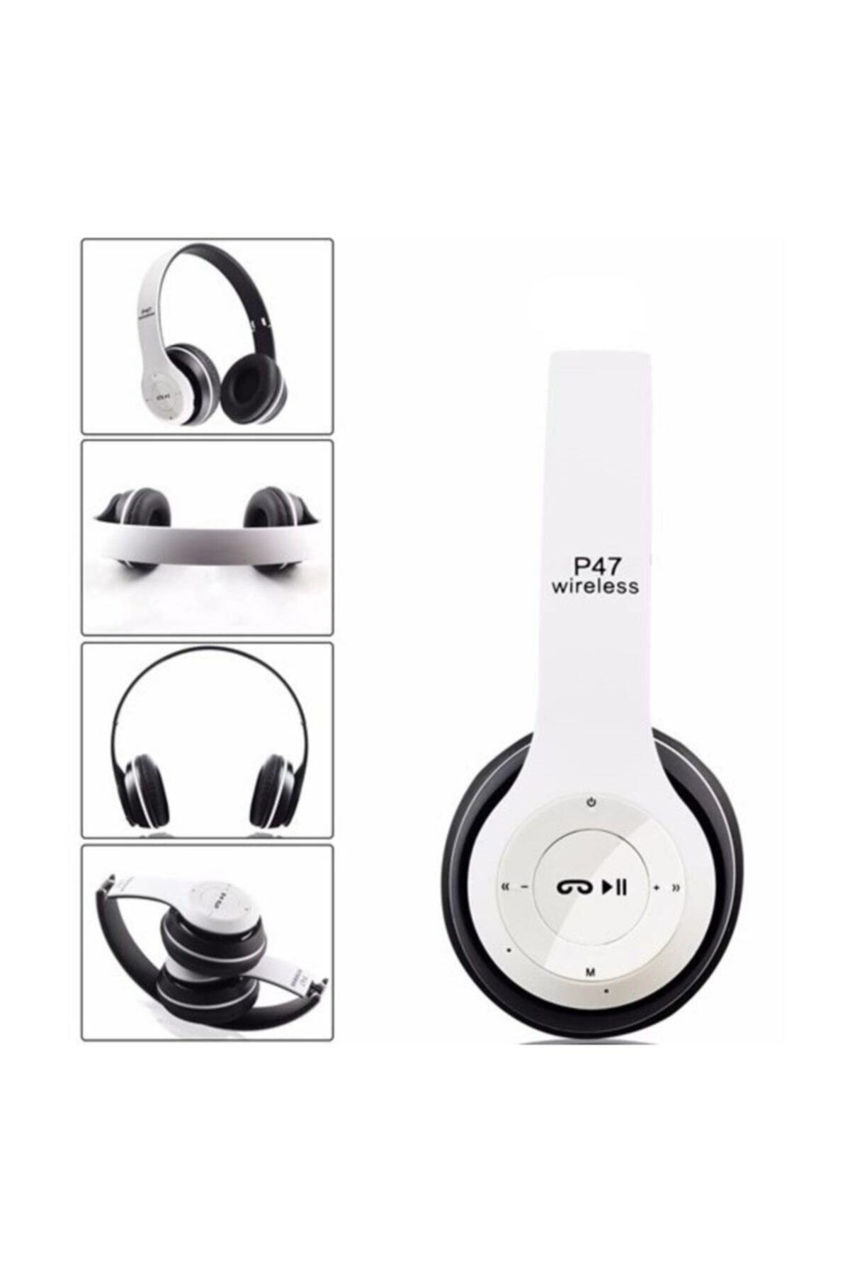 Gomax P47 Beyaz Wireless Bluetooth Kulaklık