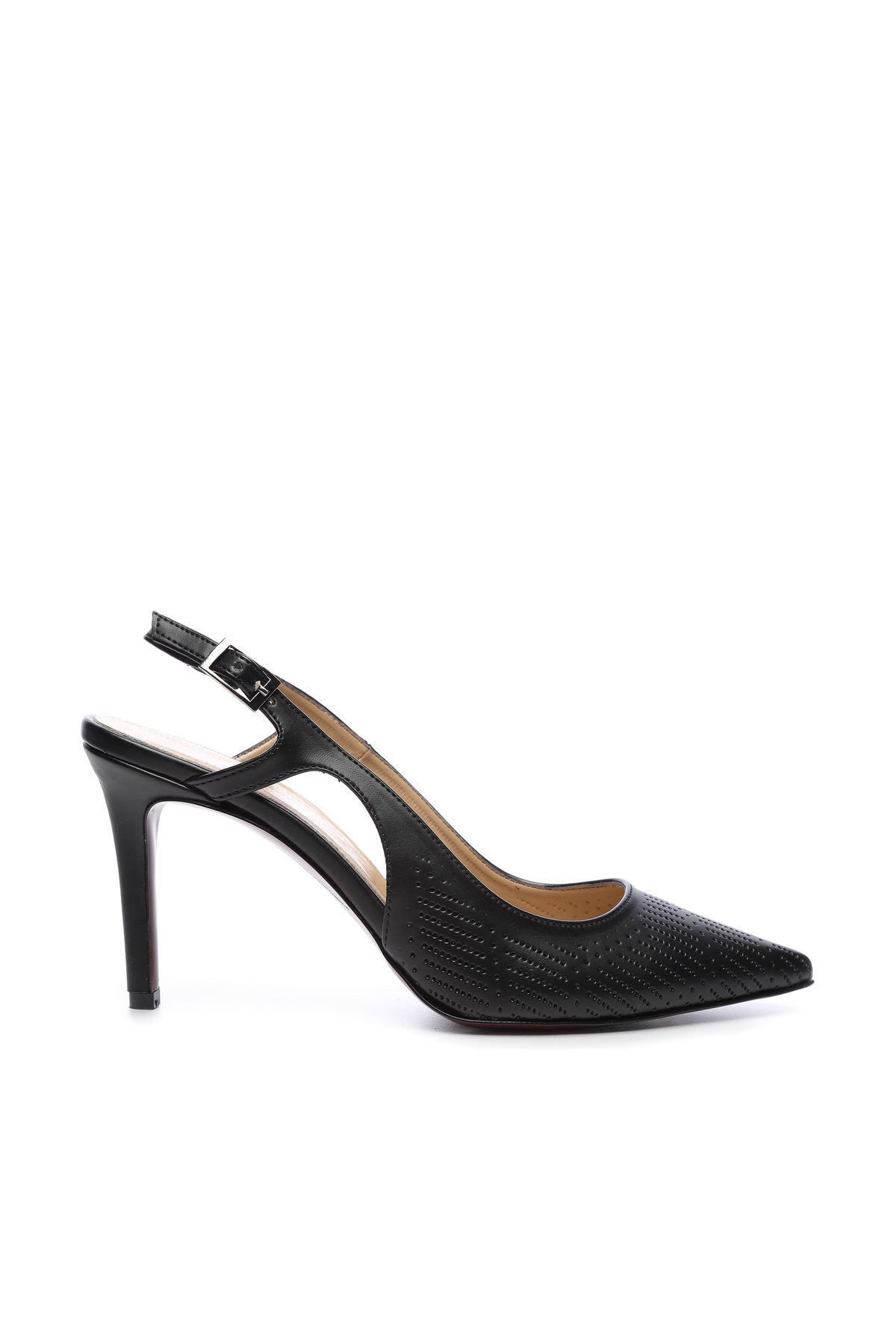 KEMAL TANCA Siyah Kadın Vegan Stiletto Ayakkabı