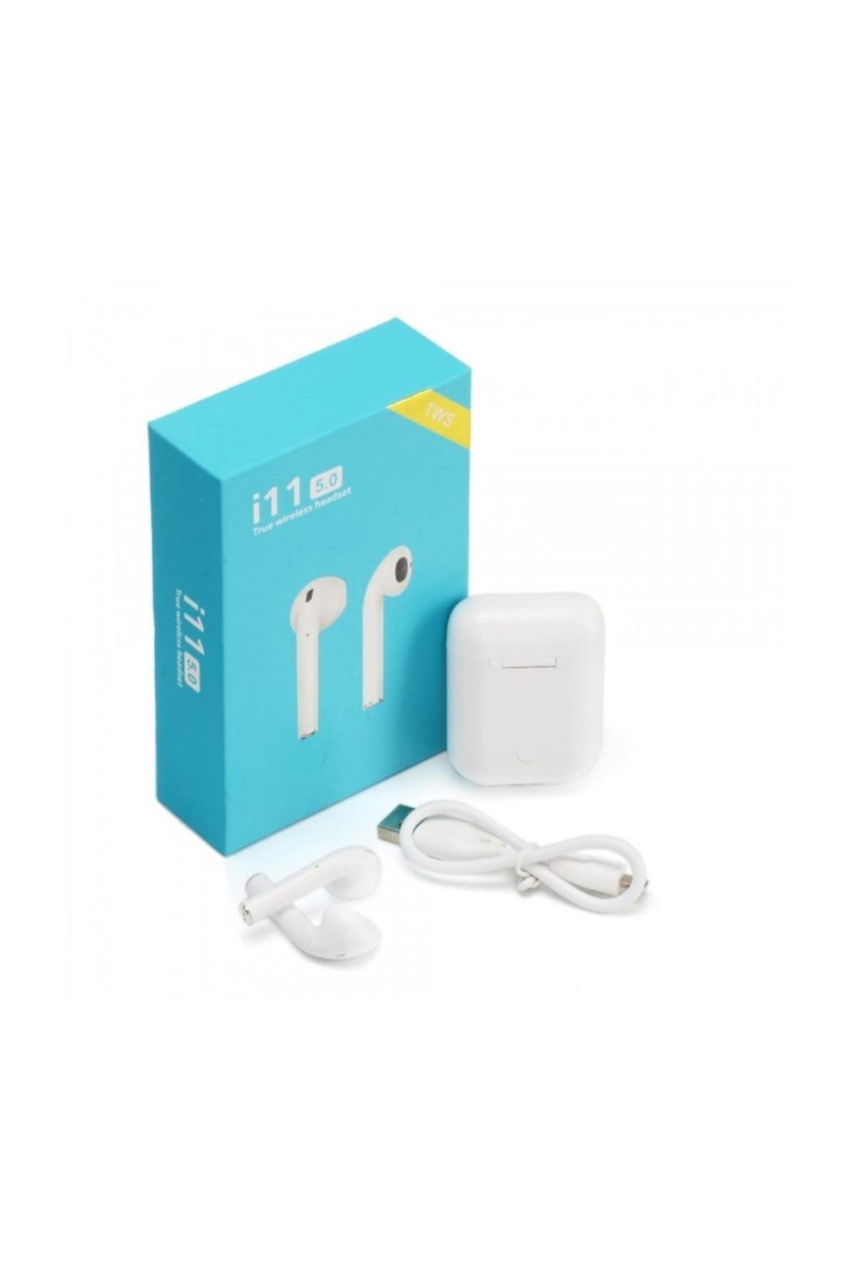 Tws i11 Bluetooth Kulaklık 5.0 - Şarj Üniteli Tws i11 Bluetooth Kulaklık 5.0 - Şarj Üniteli