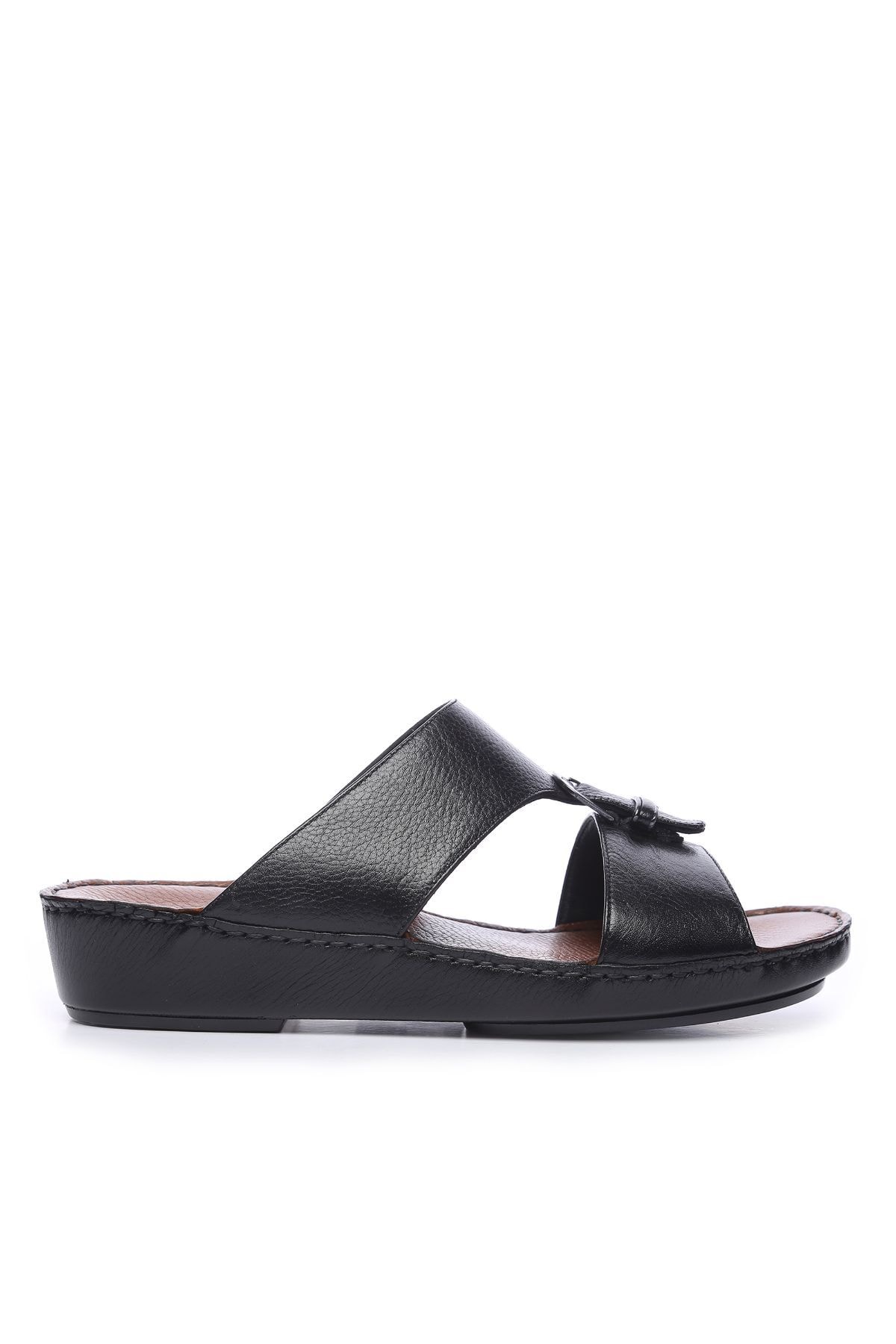 KEMAL TANCA Hakiki Deri Siyah Erkek Terlik Terlik