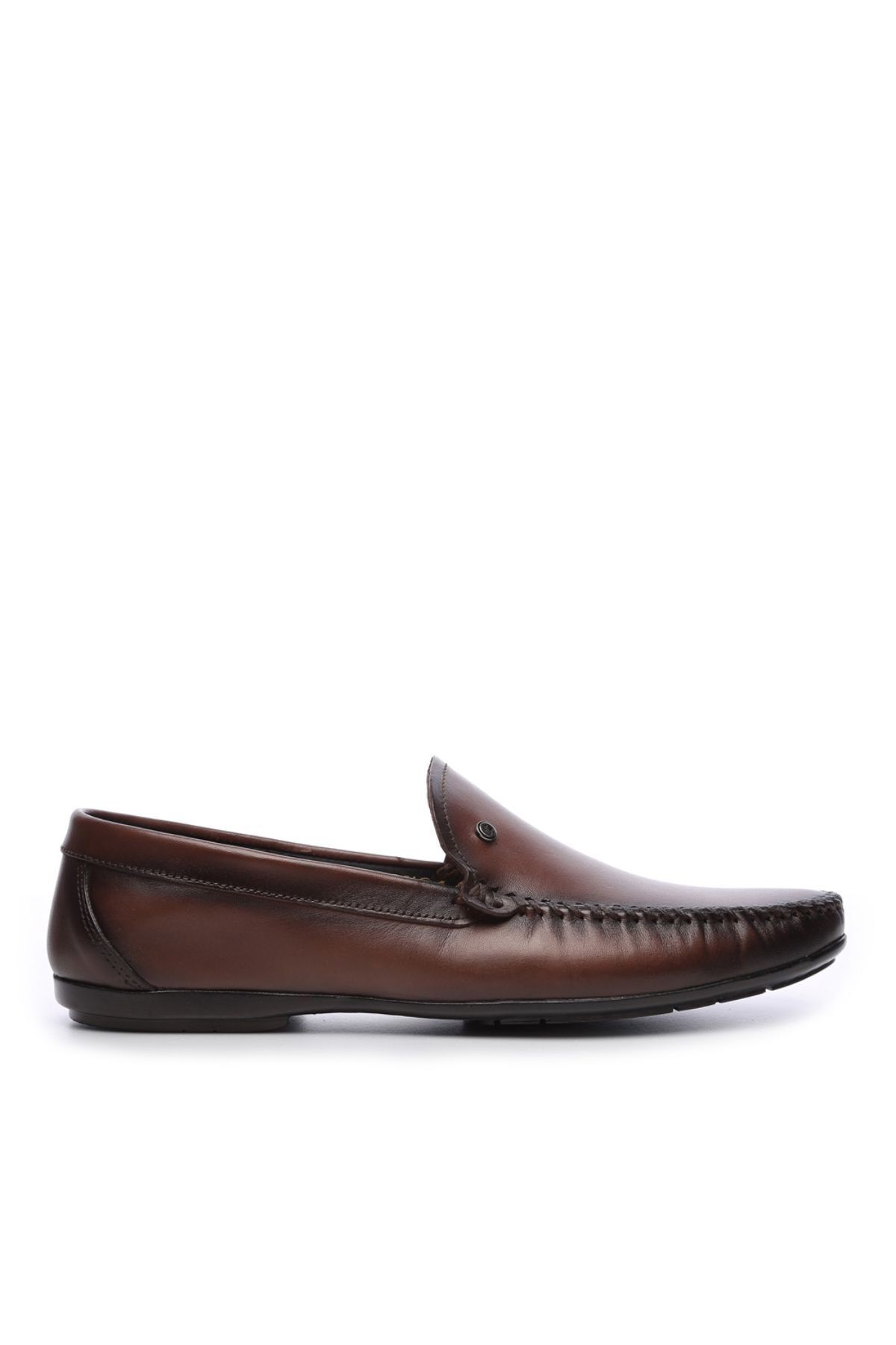 KEMAL TANCA Hakiki Deri Kahverengi Erkek Loafer Ayakkabı