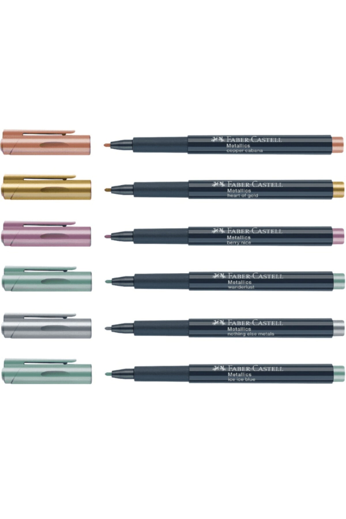 Faber Castell Metallics Metalik Marker 6`lı Set - Fiyatı, Yorumları