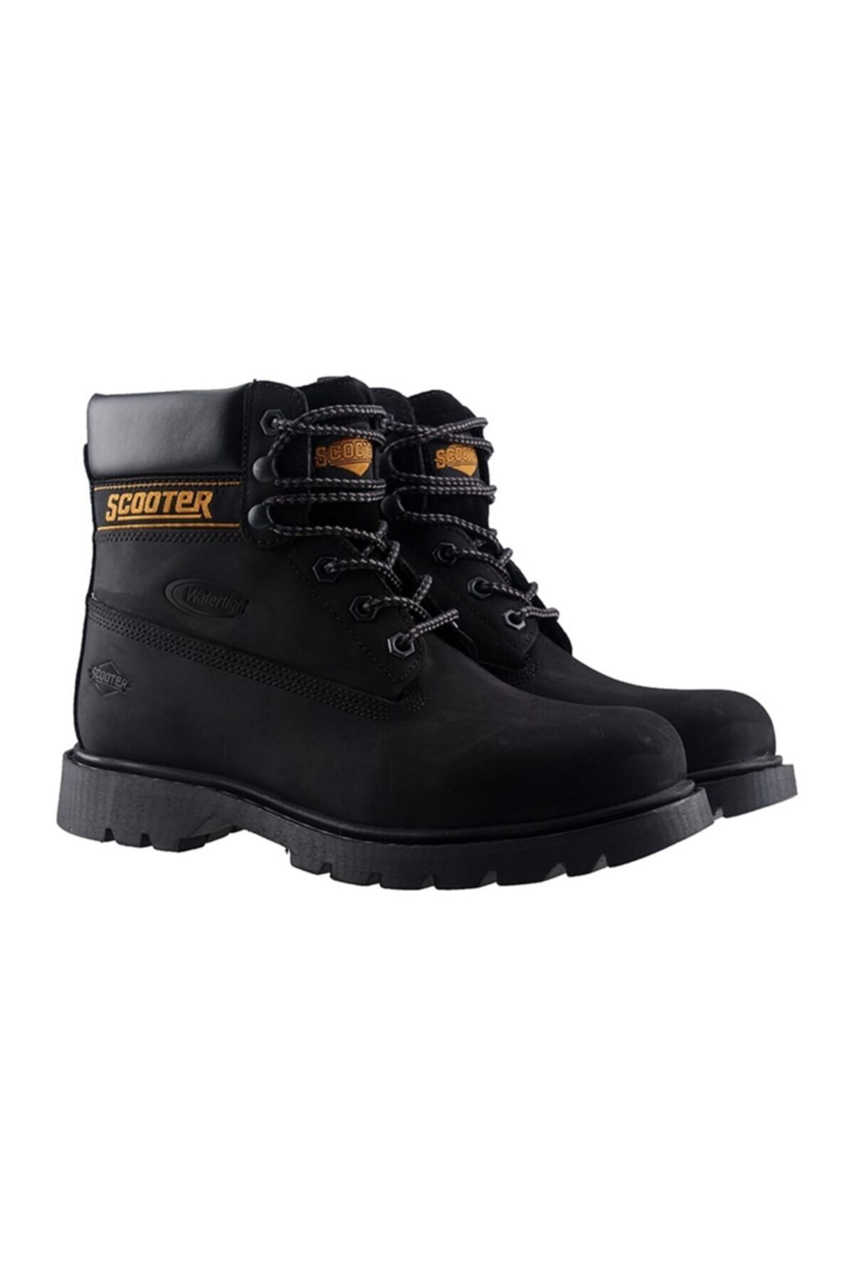 John May Erkek Siyah Deri Su Geçirmez Bot Ayakkabı M5130ns