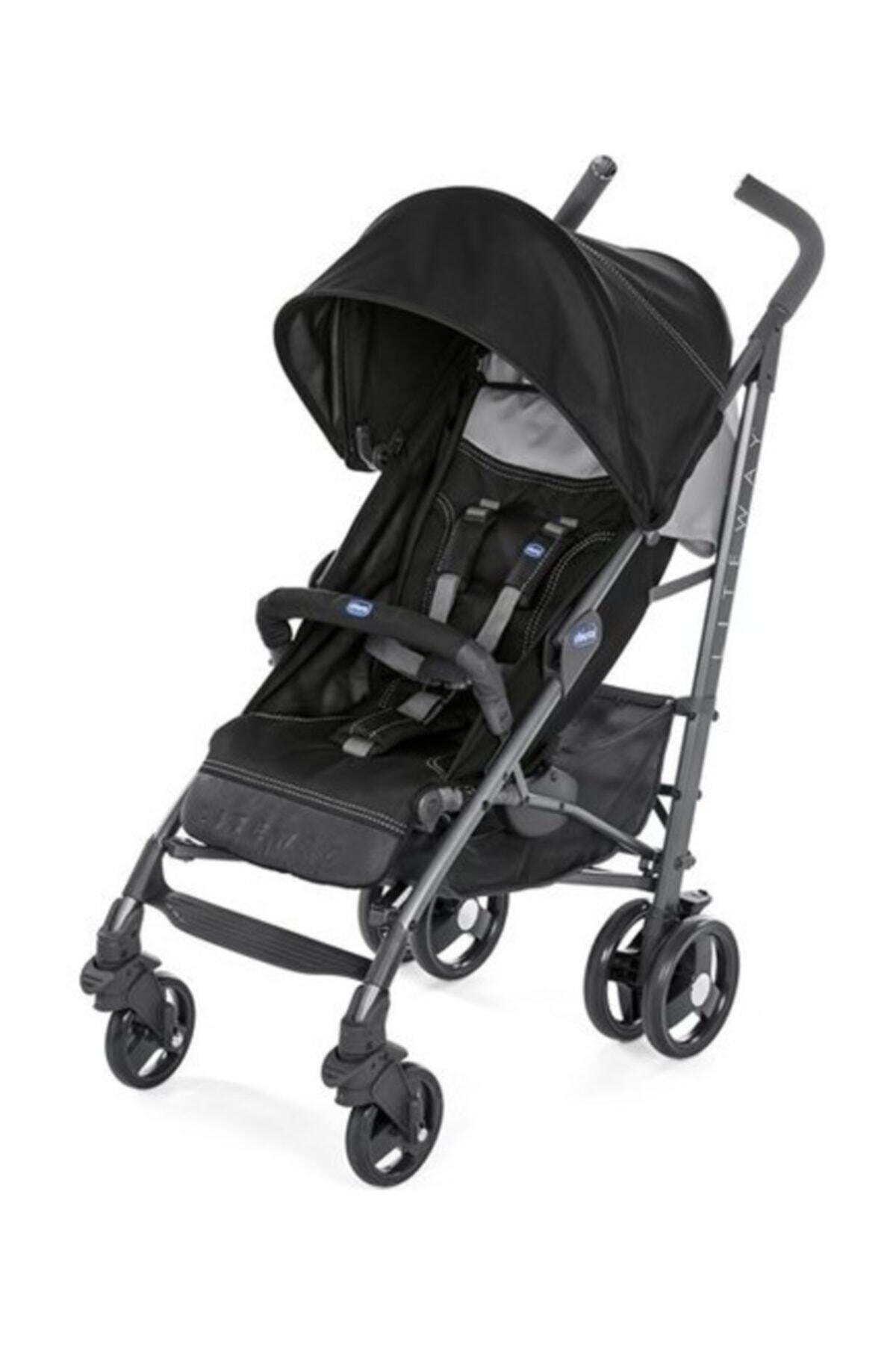 Chicco Lıte Way 3 Top Stroller Baston Bebek Arabası/jet Black Chicco Lıte Way 3 Top Stroller Baston Bebek Arabası/jet Black