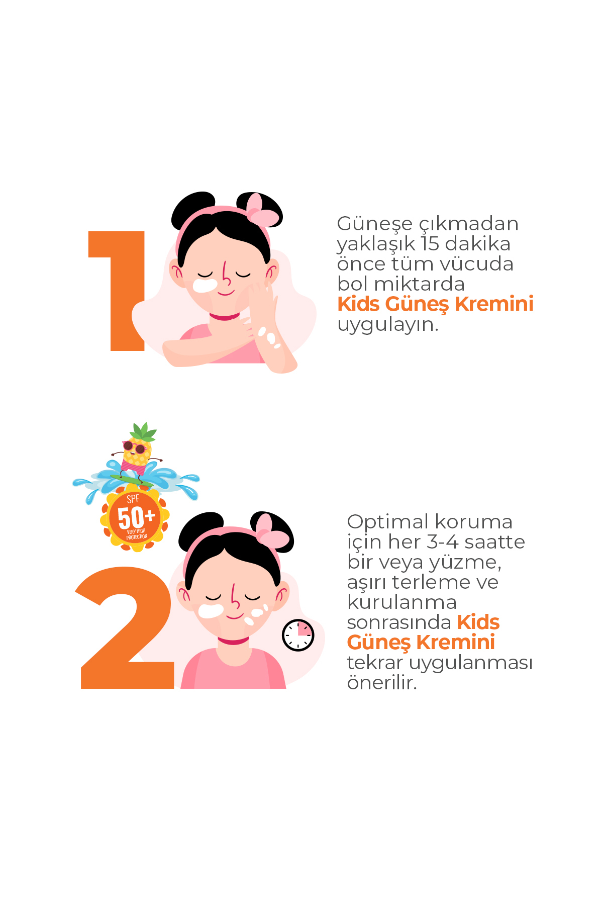 Endoderm Sun Protection KIDS Cream Mineral Filtreli Yüksek Koruma ...