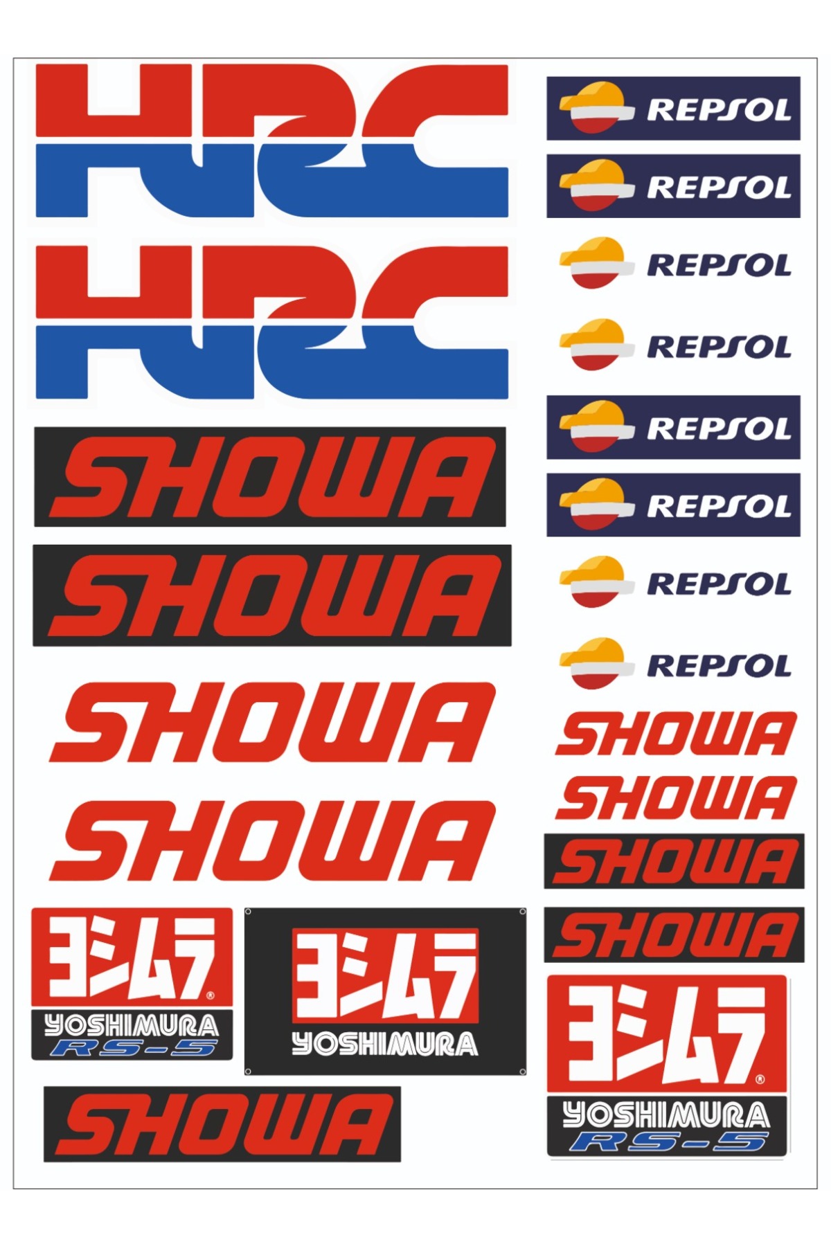 PROMOT MOTOSİKLET STİCKER REPSOL HRC HONDA KARIŞIK MOTOSİKLET MARKA ...