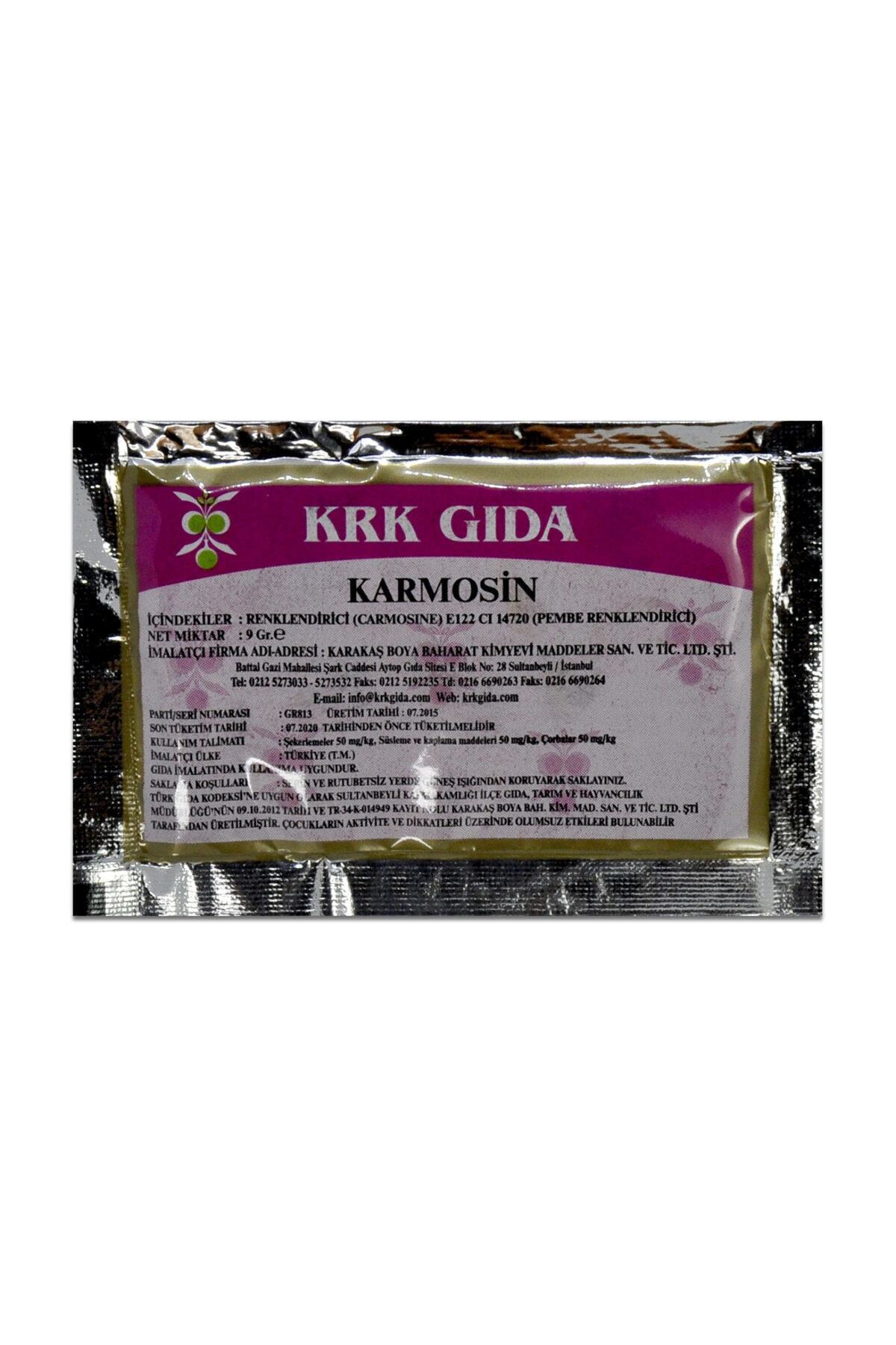 Krk Gıda Renklendirici Pembe (CARMOISINE)(E122) (PEMBE GIDA BOYASI ...