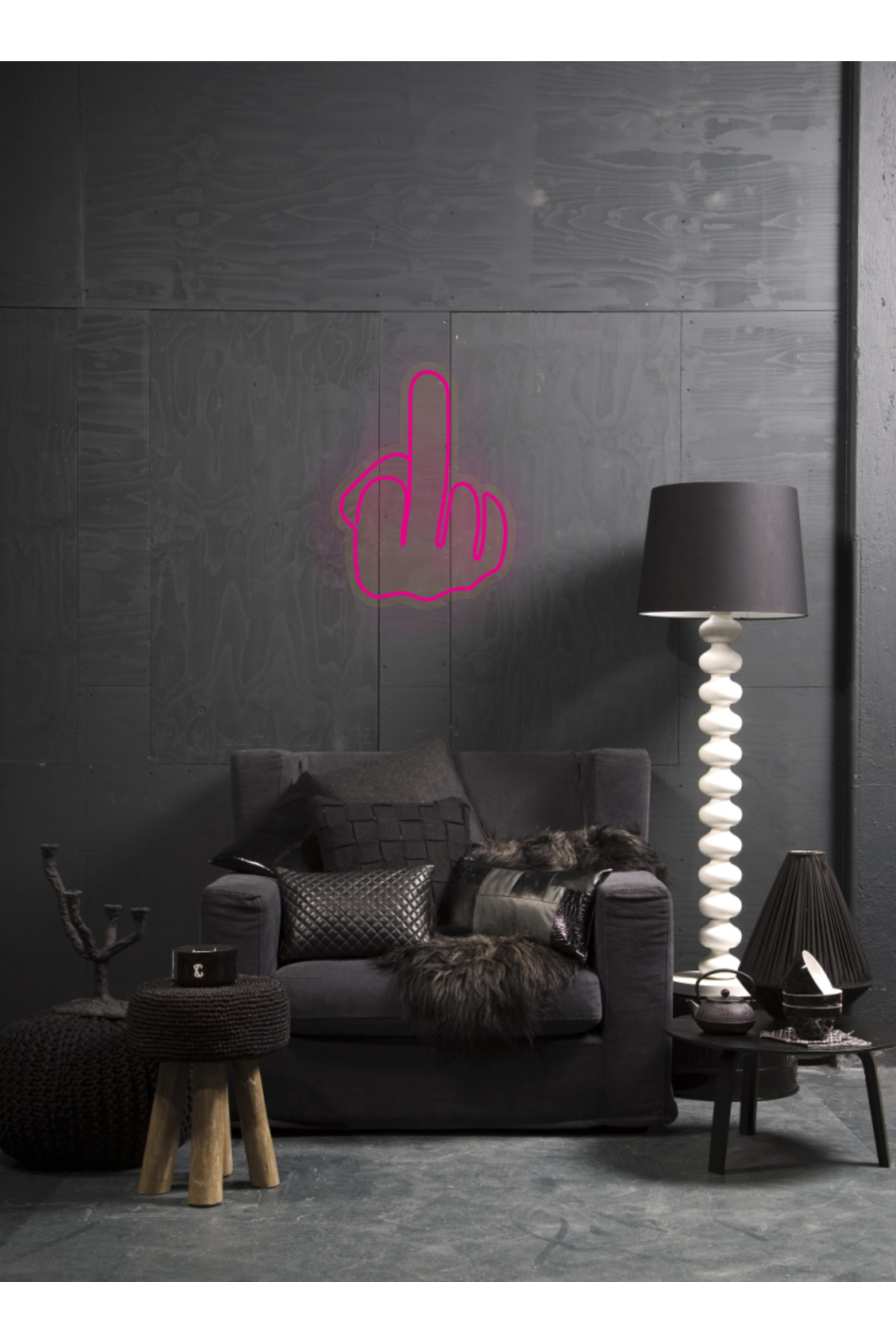 SDlazerKesim Middle Finger -neon graph-Led Decorative Wall Lighting ...