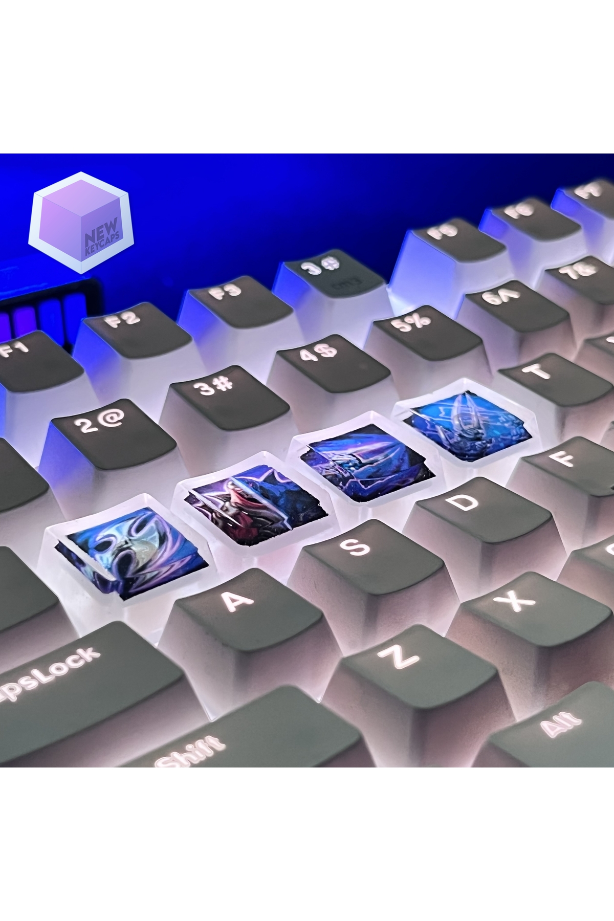 New Keycaps League of Legends Lol Zed Tuşları Q-W-E-R Mekanik Uyumlu ...