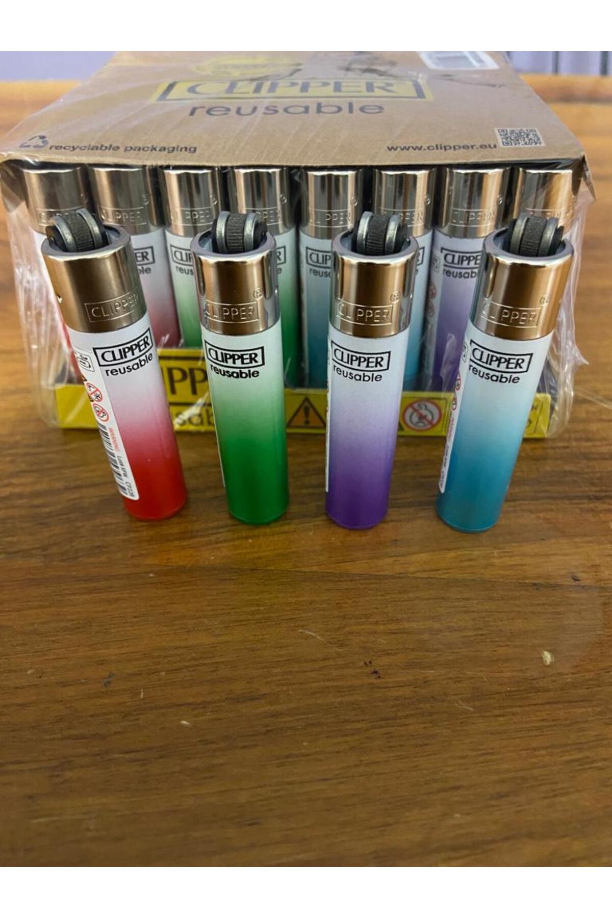 Clipper MArka Reusable İnce Model Renkli Çakmaklar - Fiyatı, Yorumları